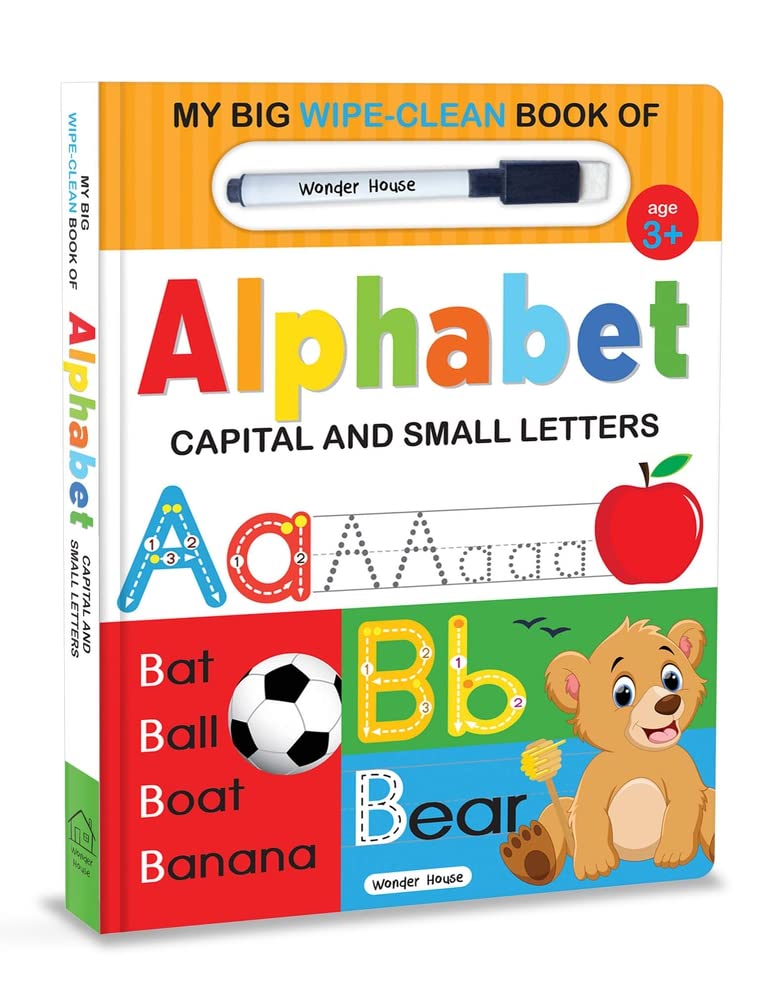 Amazon.com: My Big Wipe And Clean Book of Alphabet for Kids: Capital ...