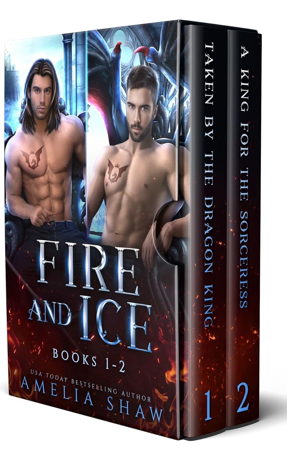 Amazon.com: Fire and Ice Books 1-2: Paranormal romance dragon shifter ...
