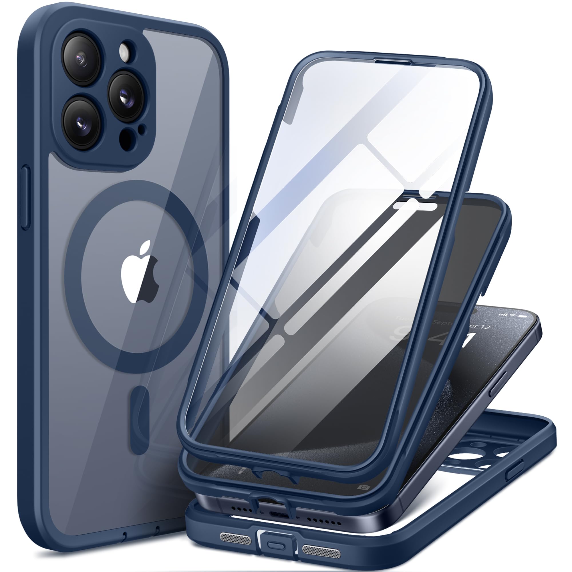 Amazon.com: TIESZEN Magnetic for iPhone 15 Pro Max Case, [Dustproof ...