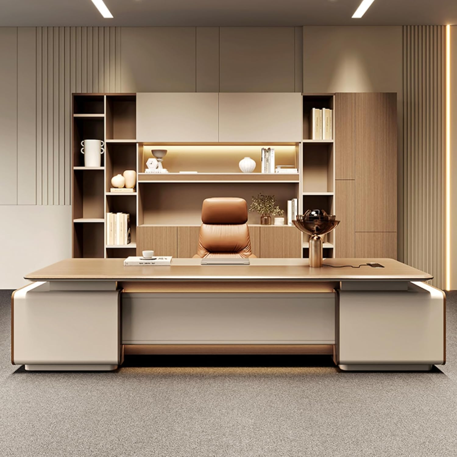 Amazon.com: DLCQIJI Luxury Boss Desk Fashion Executive Office Desk with ...