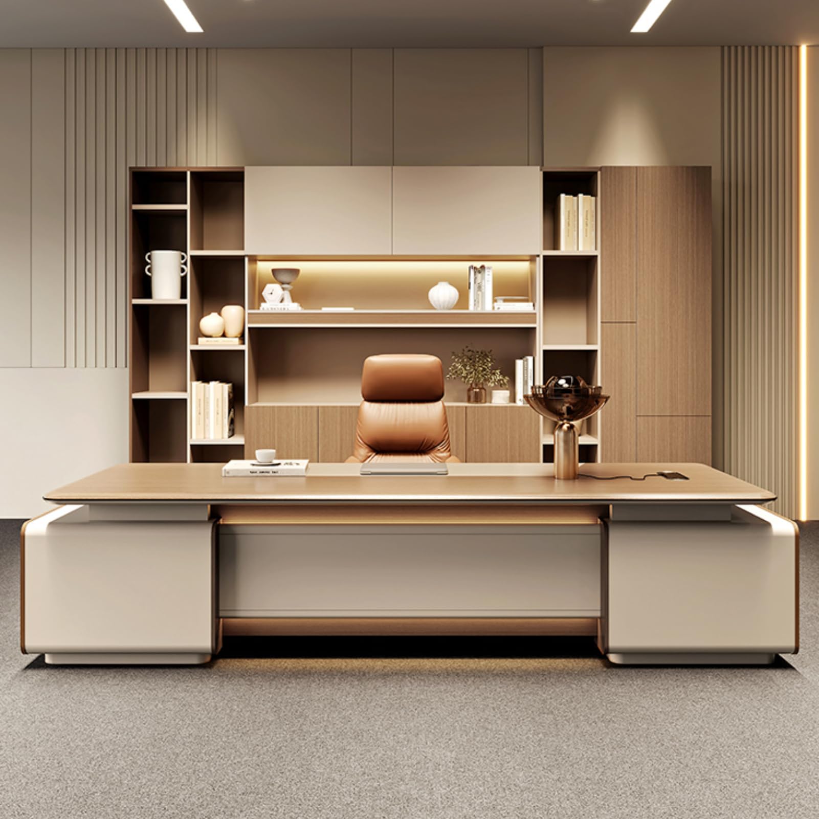 Amazon.com: DLCQIJI Luxury Boss Desk Fashion Executive Office Desk with ...