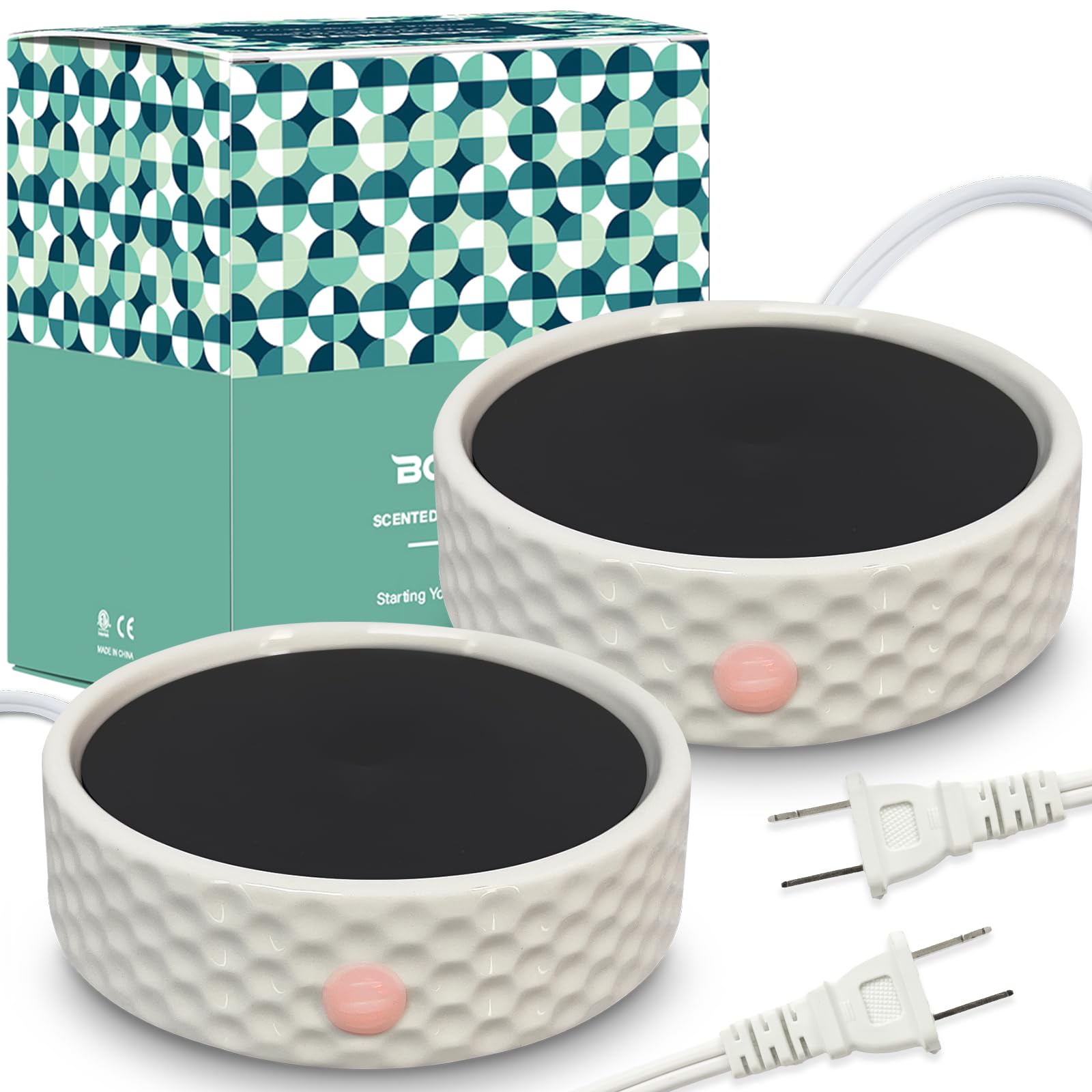 Amazon.com: Electric Large Candle Warmer Plate - Ceramic Candle Wax ...