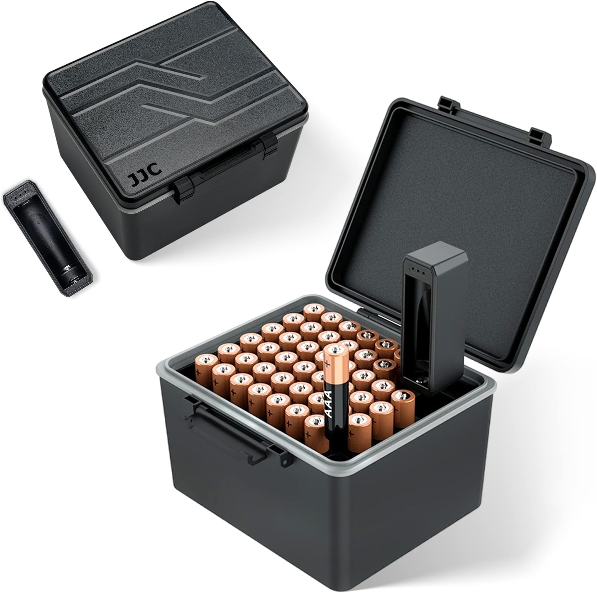 Amazon.com: KIWIFOTOS 58 Slots AA AAA Battery Case Holder with Tester ...