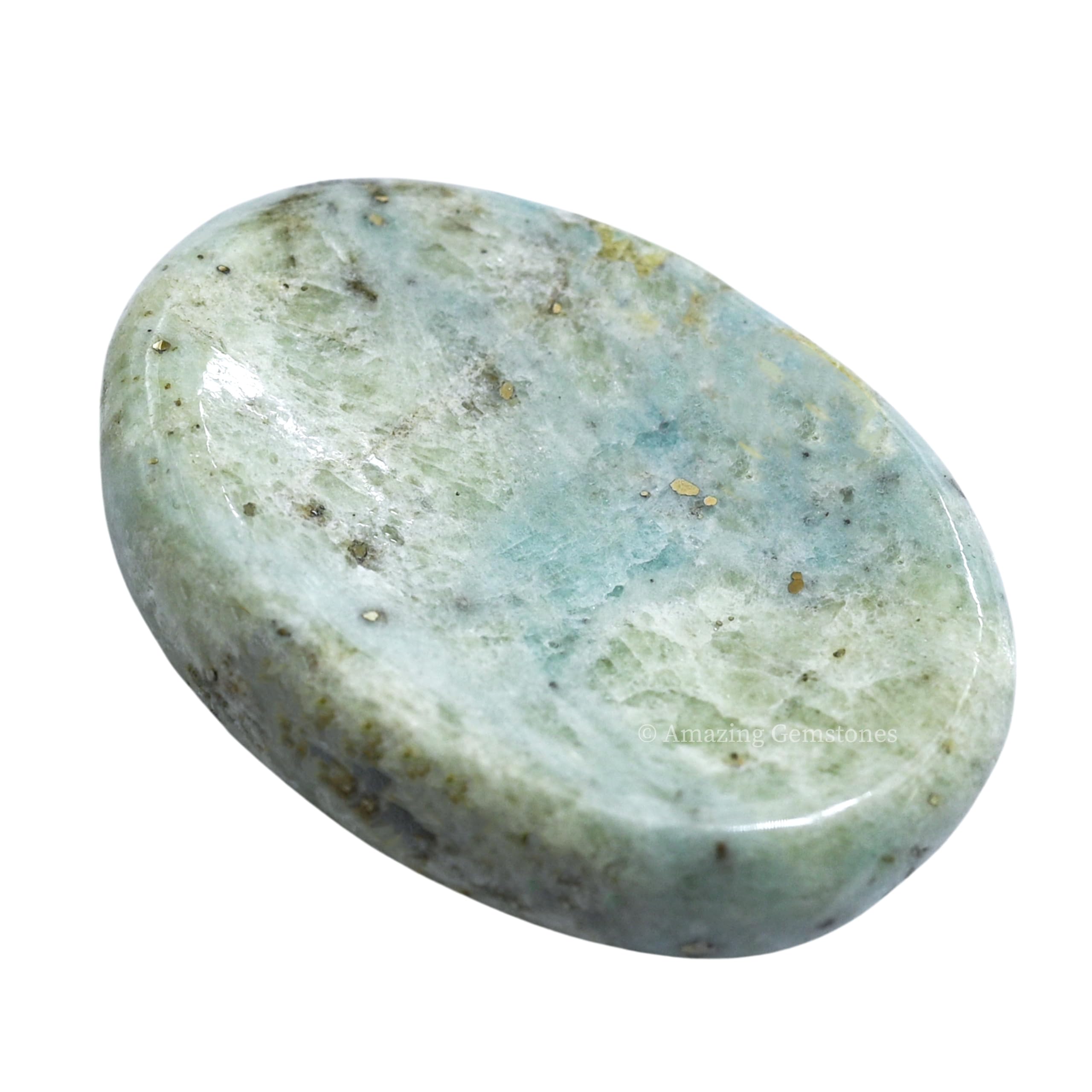 Amazon.com: Hackmanite Worry Stone Crystals and Healing Stones - Worry ...