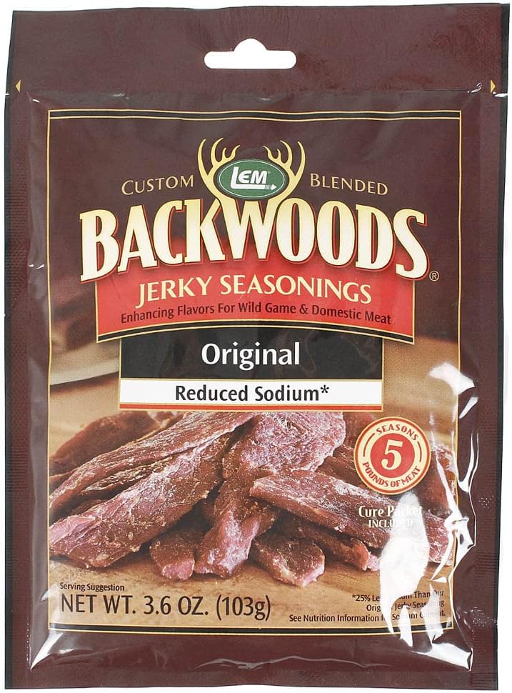 Amazon.com: LEM Products Backwoods Reduced Sodium Original Jerky ...