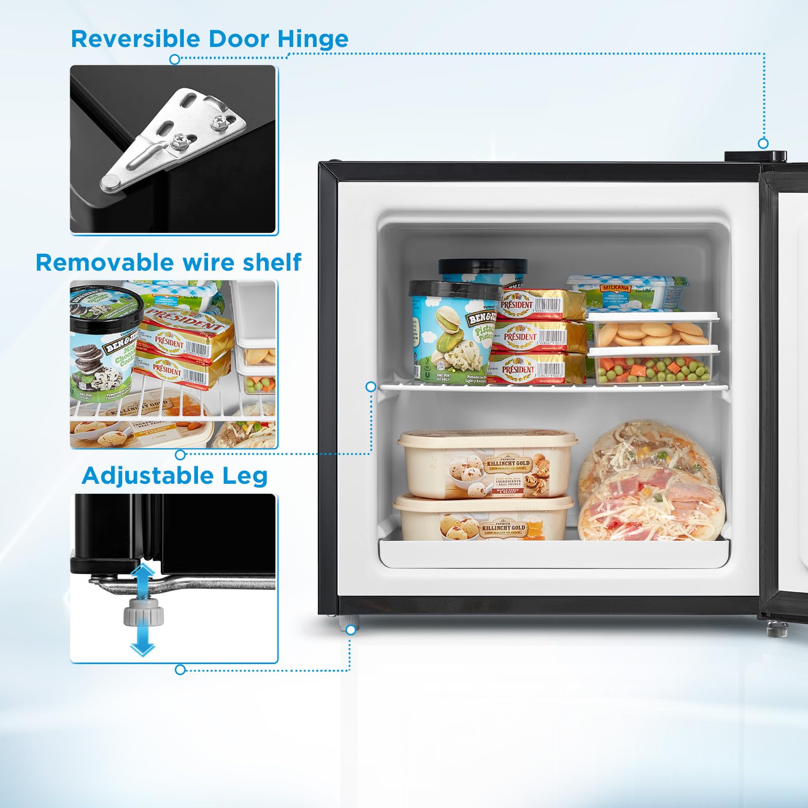 Snapklik.com : Midea MRU01M3ABB Freezer