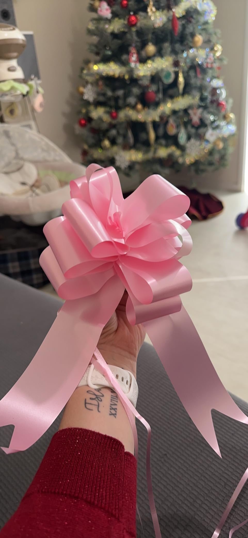 Large Metallic Silver Pull Bow - Ideal As Gift Wrap, Florist, Wedding ...