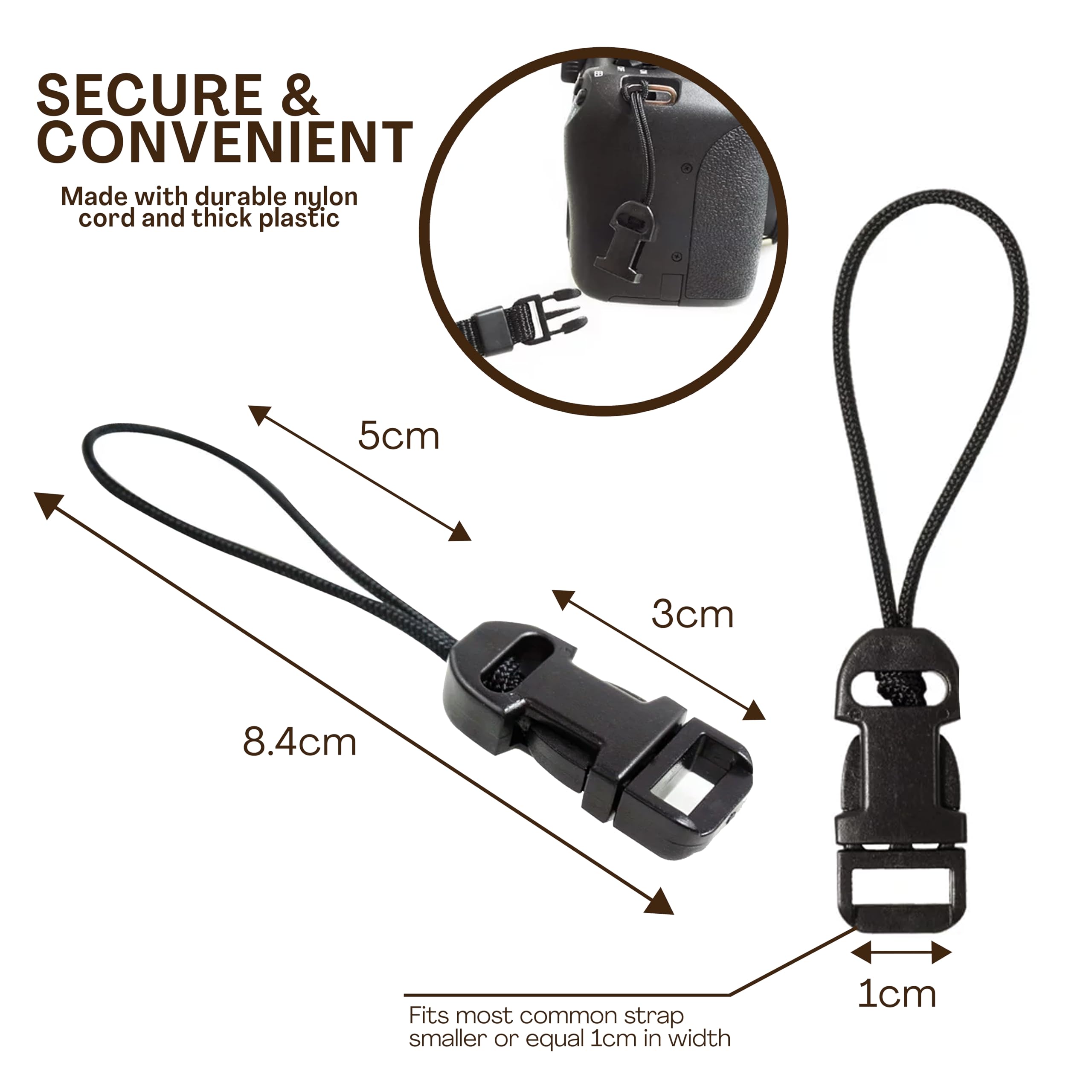 Snapklik.com : Art Tribute Quick Release Camera Strap Loops Connector ...