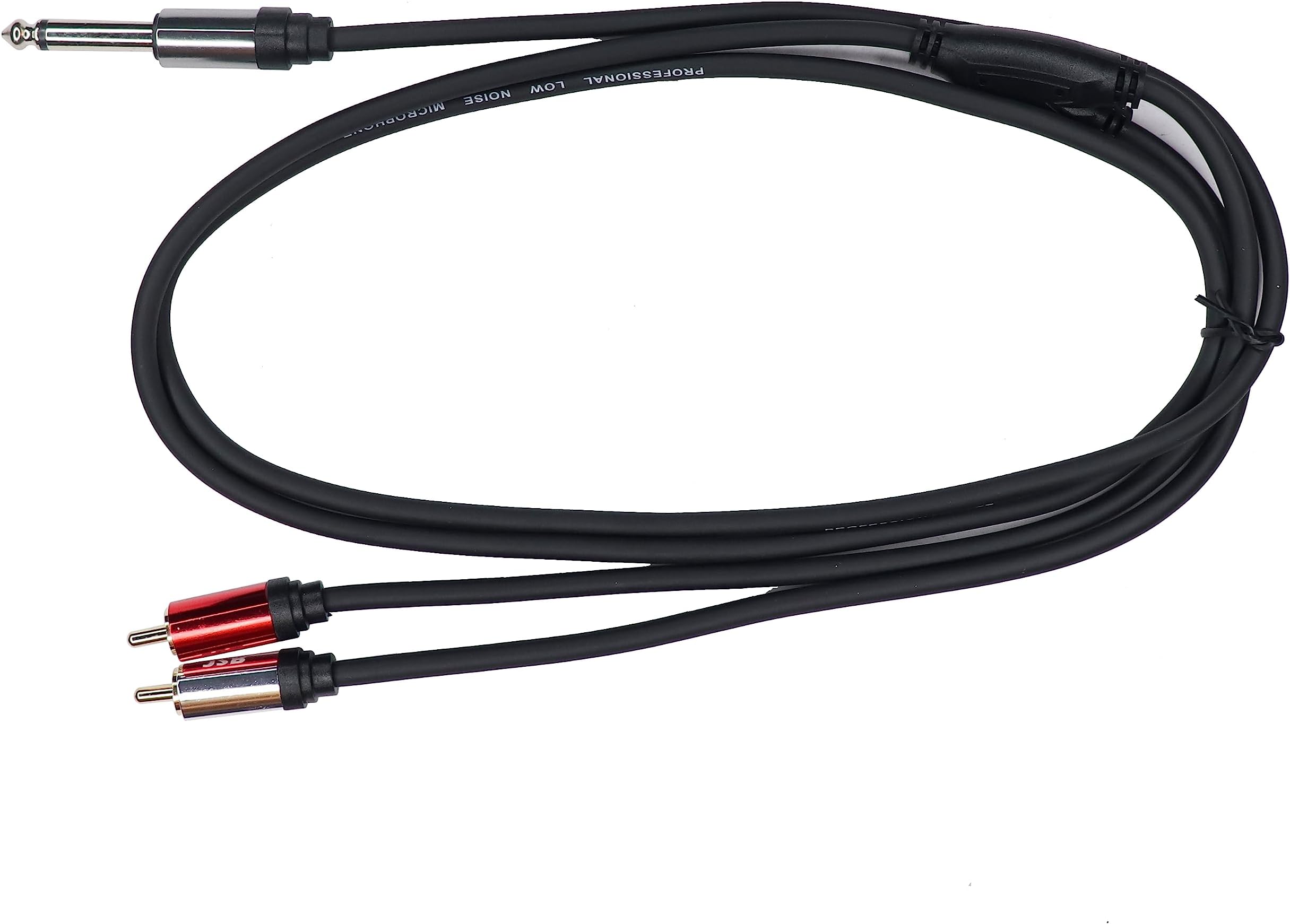 Electronic Spices 6.5mm Mono Jack Connector 3.5mm Dual RCA Connector ...