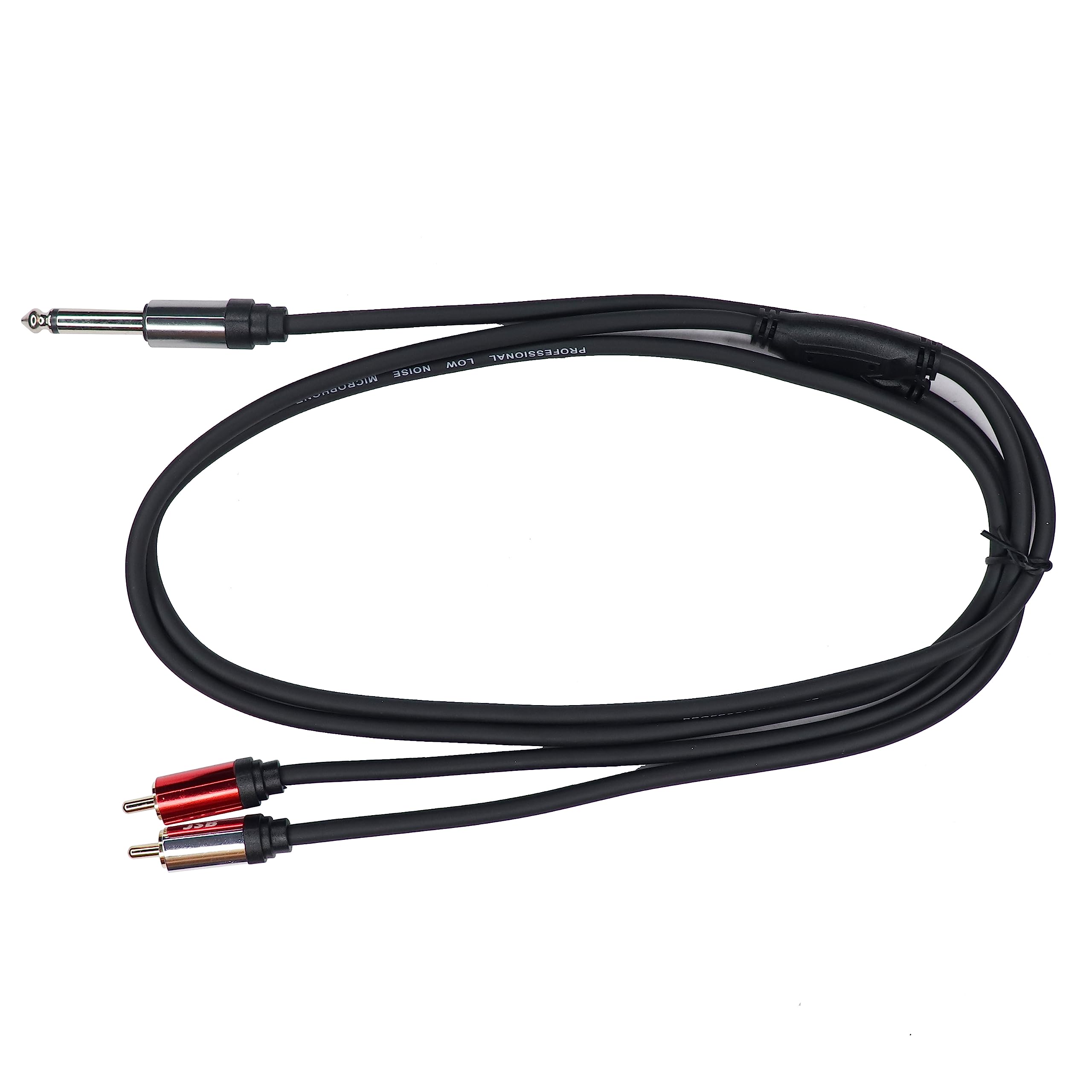 Electronic Spices 6.5mm Mono Jack Connector 3.5mm Dual RCA Connector ...