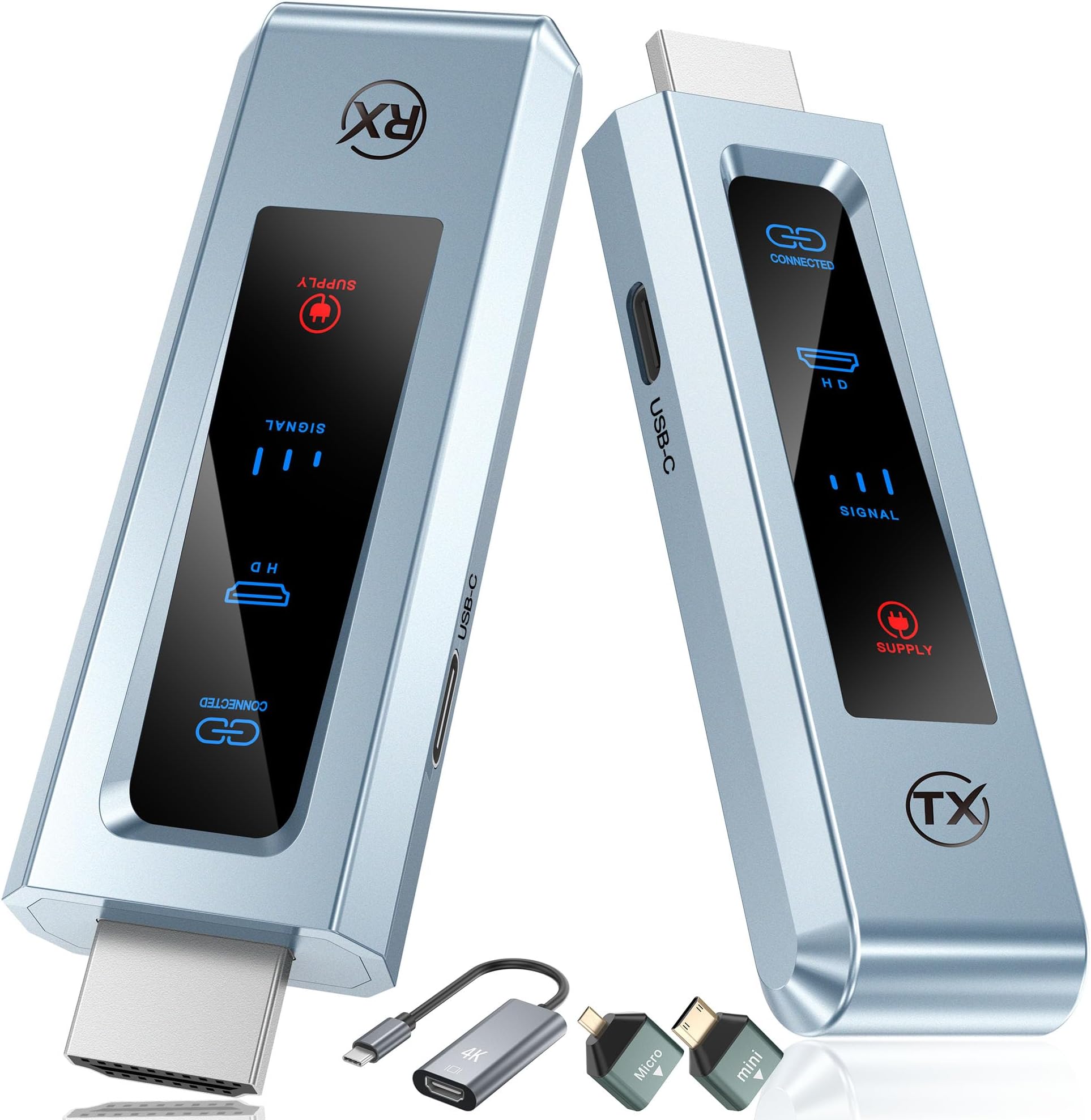 Amazon.com: Wireless HDMI Transmitter and Receiver 4K Decode, 5G/1080P ...