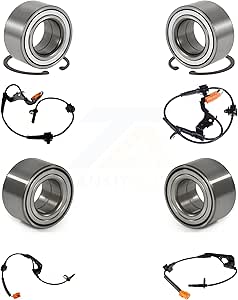 Kugel Front Rear Wheel Bearing And ABS Sensor Kit (8Pc) Replacement For ...