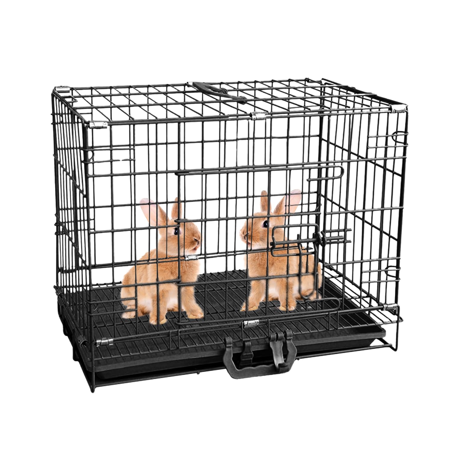 Pet Clean Foldable Dog Cage for Small Dogs, Cats, Rabbits, 18 Inches ...
