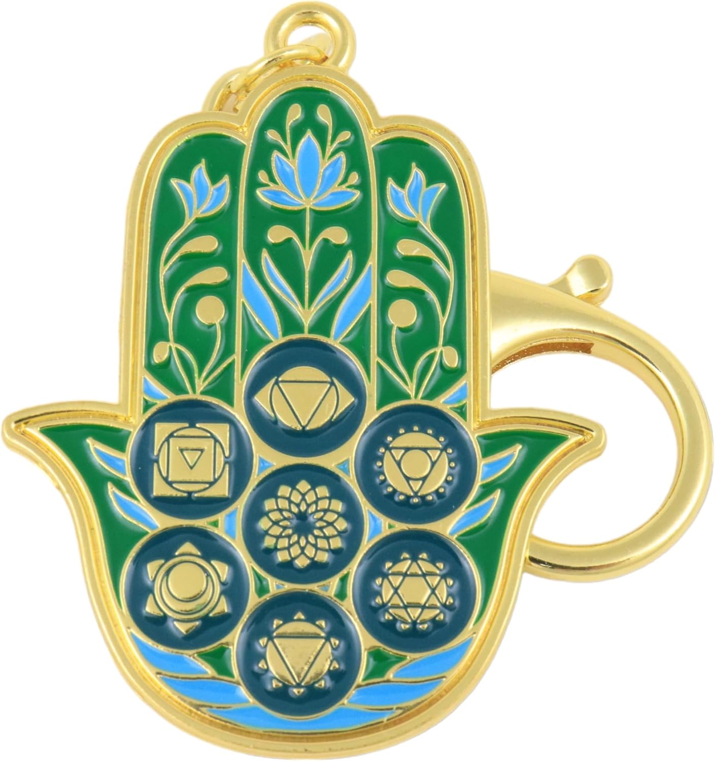 Amazon.com: Feng Shui Hamsa Hand Life Force Amulet Keychain : Automotive