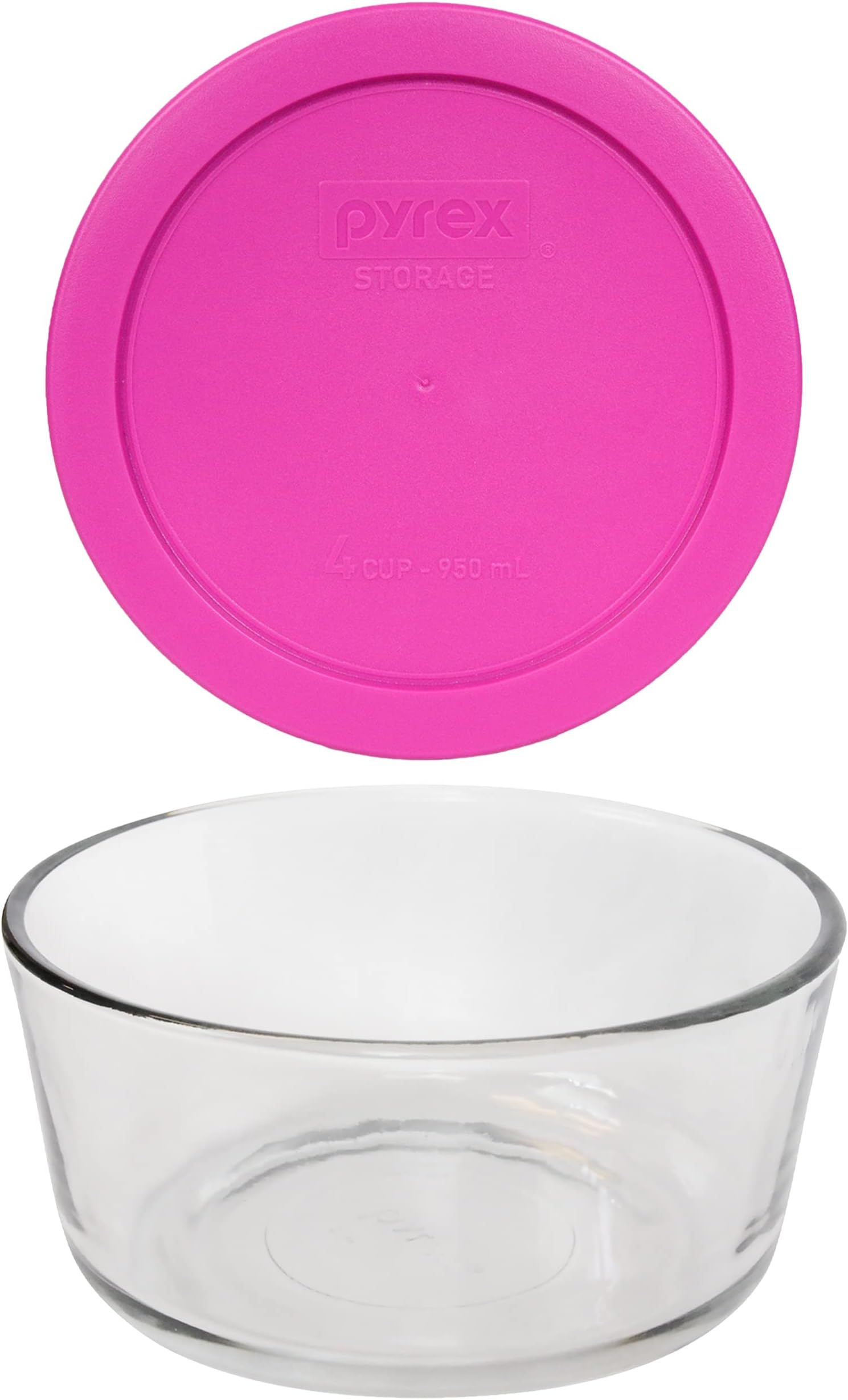 Amazon.com: Pyrex 7202 1-Cup Glass Bowls & 7202-PC Turquoise Lids (4 ...