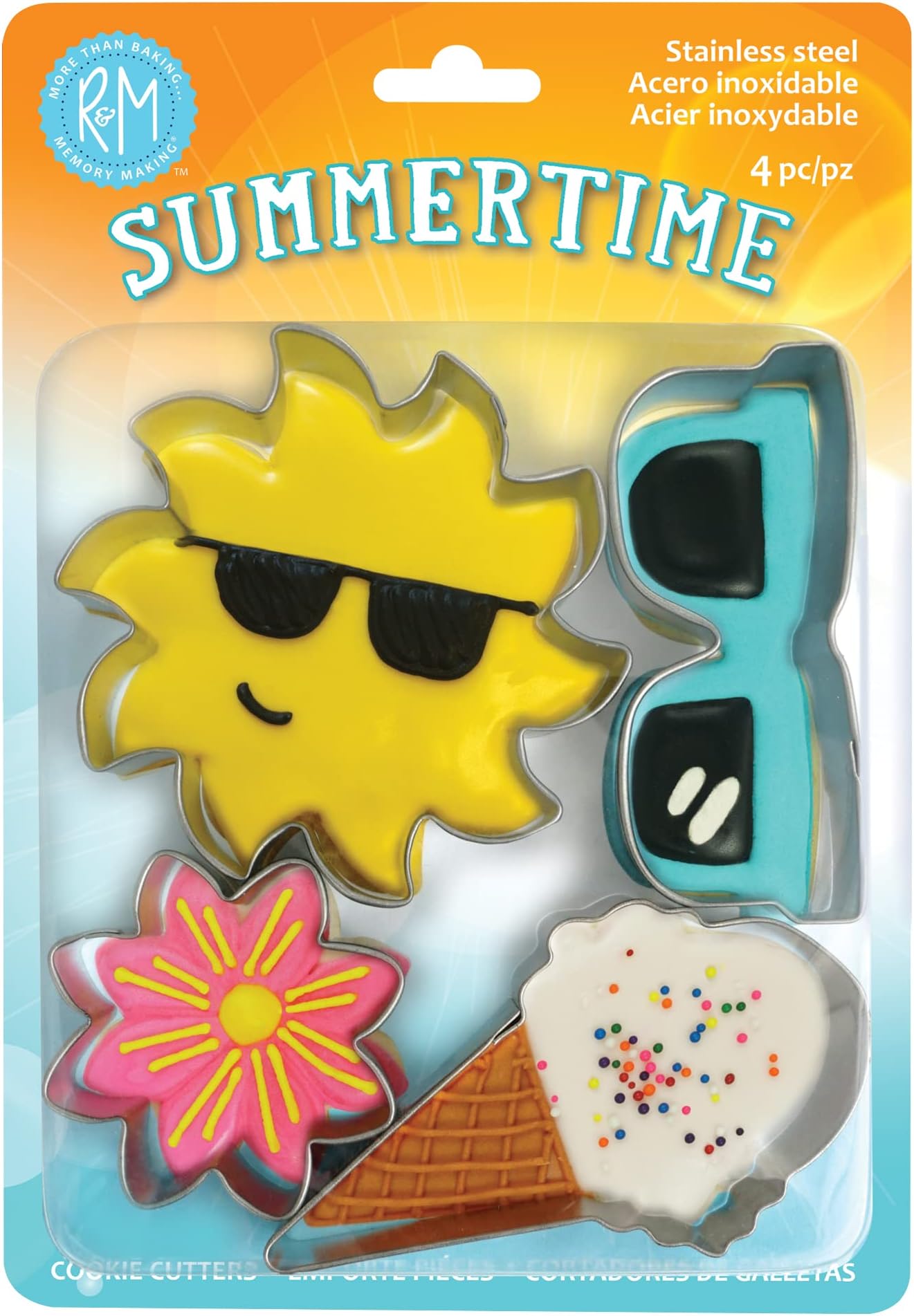 Amazon.com: Wilton 3-Piece Summer Cookie Cutter Set: Flip Flop Cookie ...