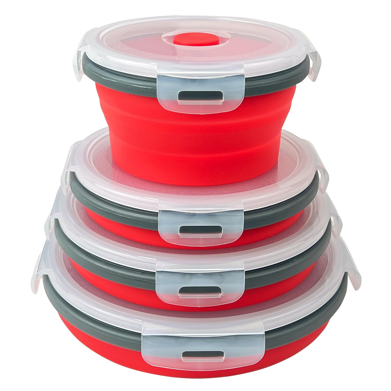 Amazon.com: Guyuyii 4 Pack Collapsible Bowls for Camping - Space-Saving ...