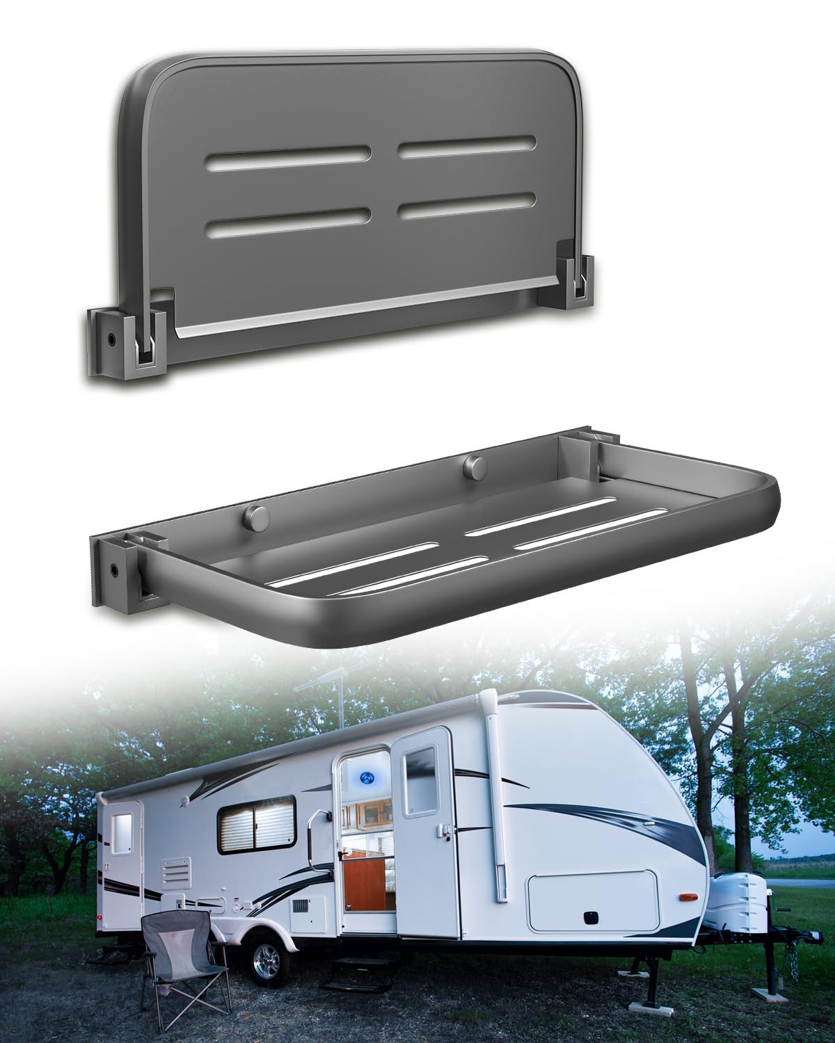 Amazon.com: TrustWheel RV Drop Down Shelf Aluminum Foldable Shelf ...