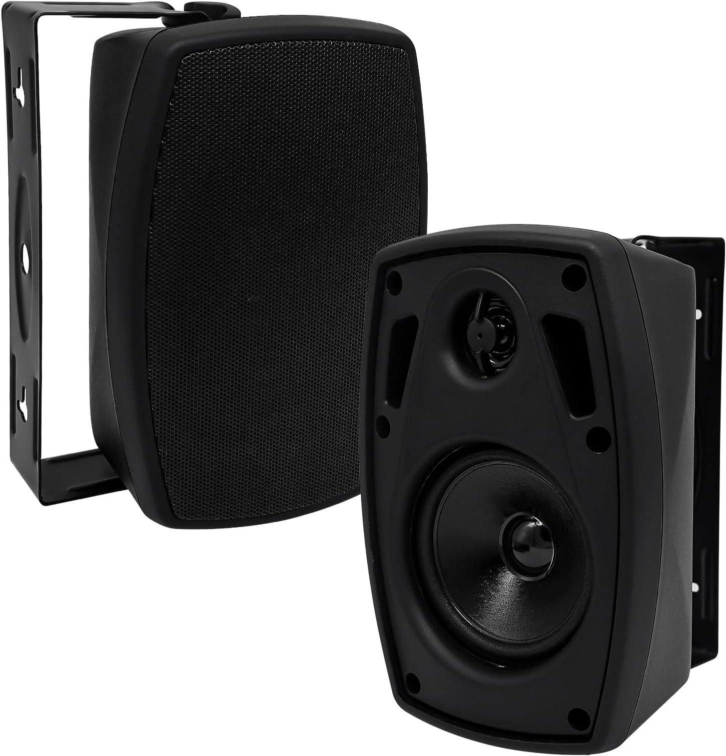 Amazon.com: PNWCZ 4 Inch Outdoor Waterproof Wall Mount Speakers ...
