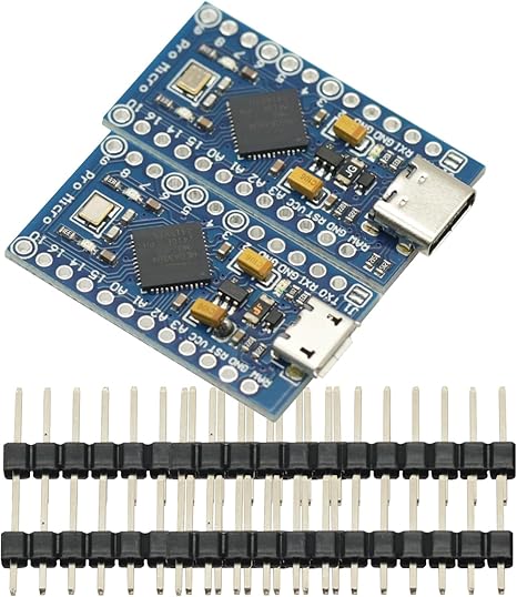 Amazon.com: 2 Pack Micro/Type-C USB ATMEGA32U4 Module 5V 16MHz ...