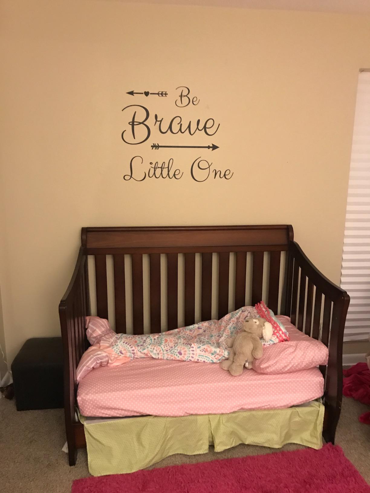 Amazon.com: 28"x24" Be Brave Little One Wall Decal Sticker Art Mural ...