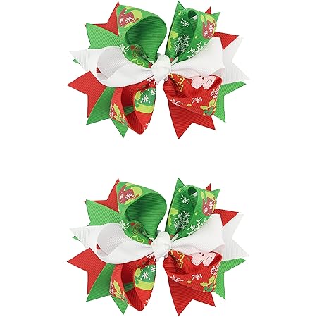 Amazon.com : NBjiuyin 8Pcs Christmas Hair Clips Cute Decorative ...