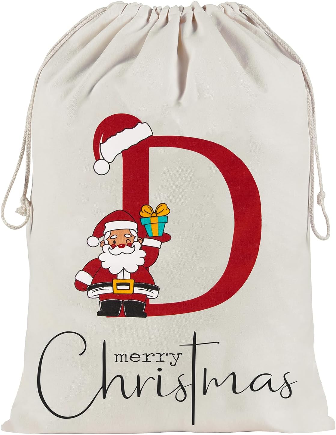 Amazon.com: Asisca 27 x 19 Inch Christmas Santa Sack, Personalized ...