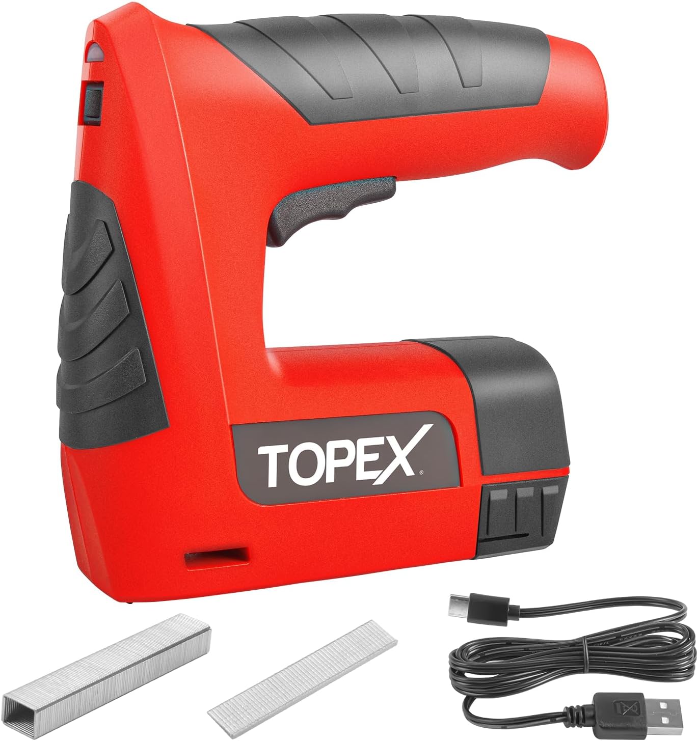 TOPEX 4V Max 2 in 1 Cordless Staple Gun Kit Electric Stapler Li-Ion 3K ...