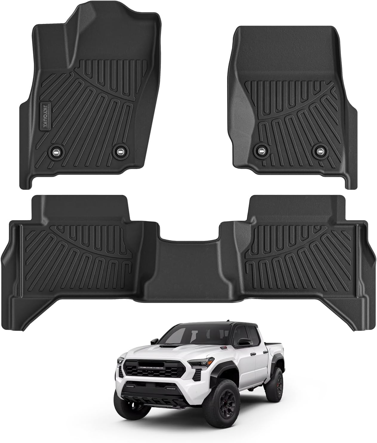 Amazon.com: SMARTLINER 2024 Toyota Tacoma Double Cab Floor Liners - All ...