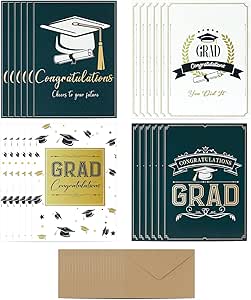 Amazon.com: 24 Pack Graduation Cards Assortment 2023, Blank Congrats ...