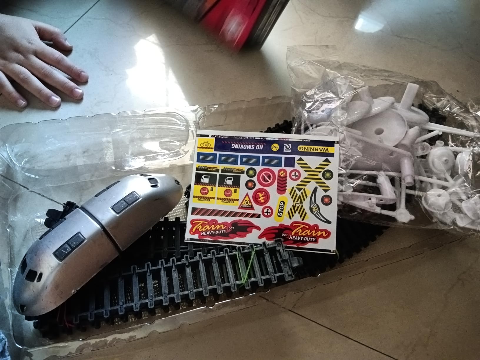 Buy Toyrist Train Toys Track Set for Kids High-Speed Battery Operated ...