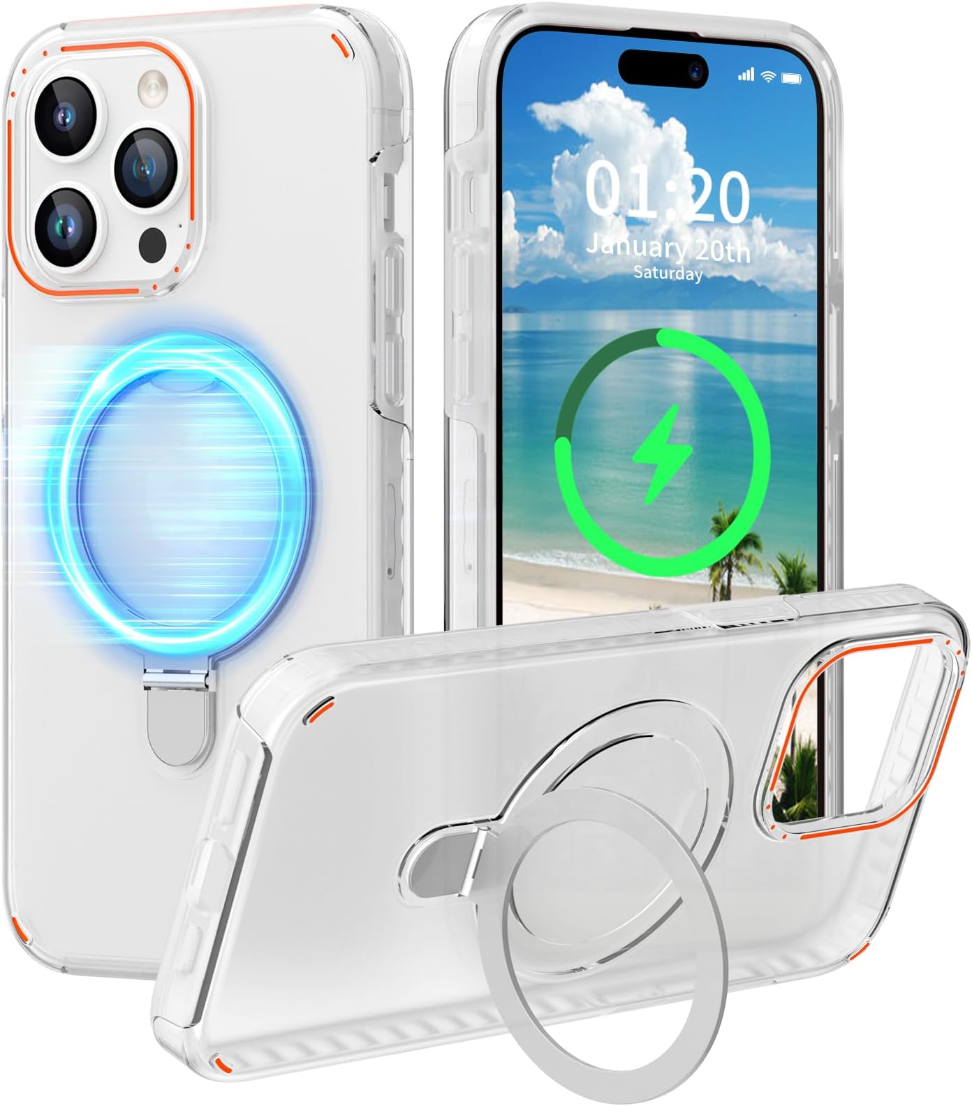 Amazon.com: Flodsw Stronger Magnetic for iPhone 14 Pro Case with Stand ...