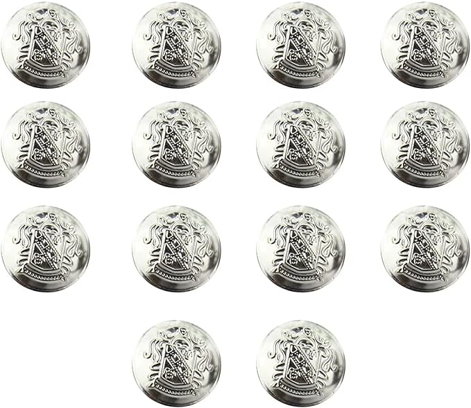 Amazon.com: 14Pcs Metal Blazer Button Set, Suit Buttons for Men Women ...