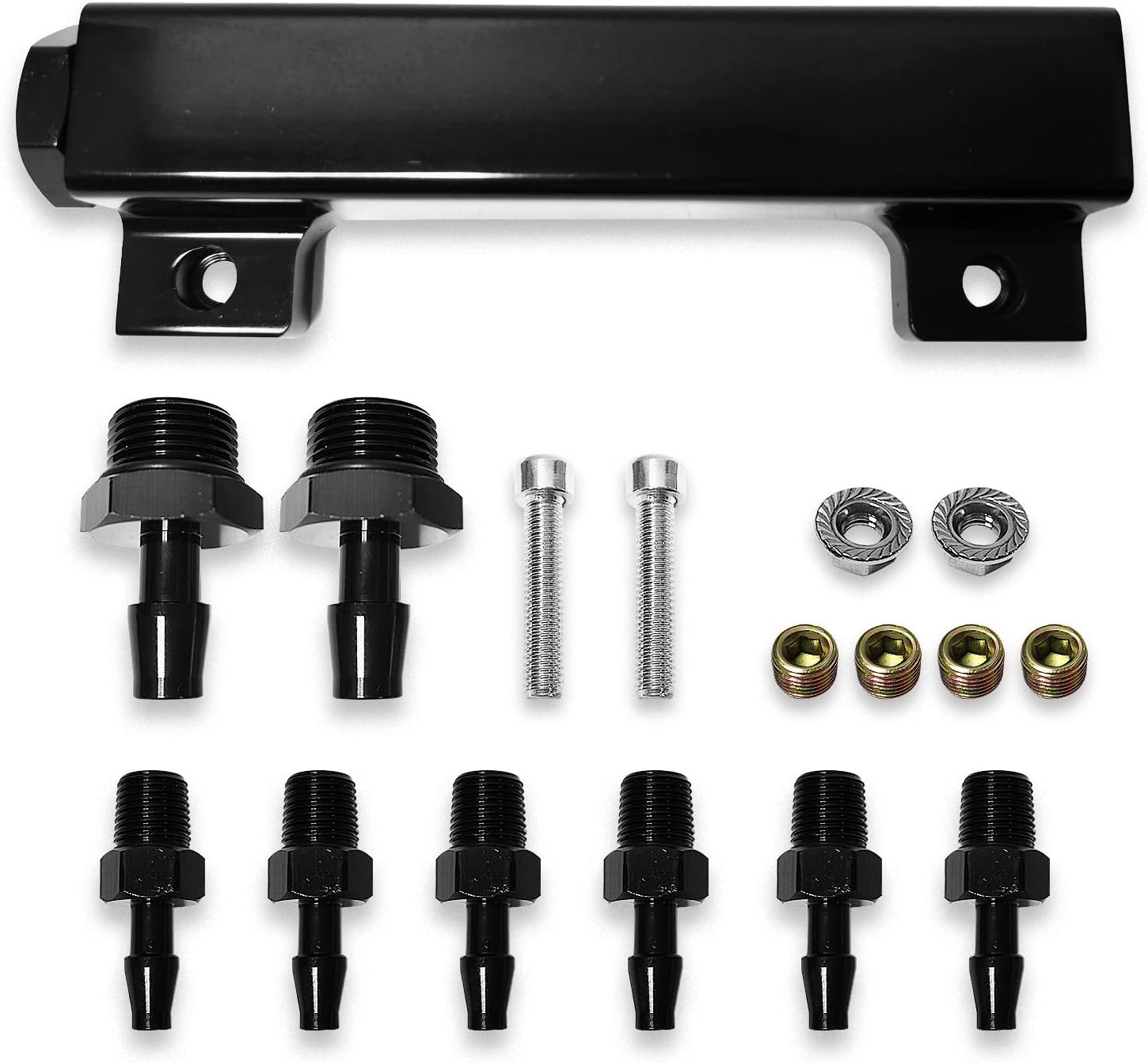 Amazon.com: Baiann 6 Port Vacuum Block Intake Manifold Kit Fuel ...