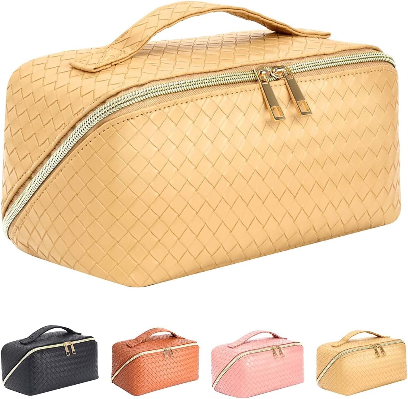 Amazon.com: Zelerr Large Capacity Travel Cosmetic Bag, Women Portable ...