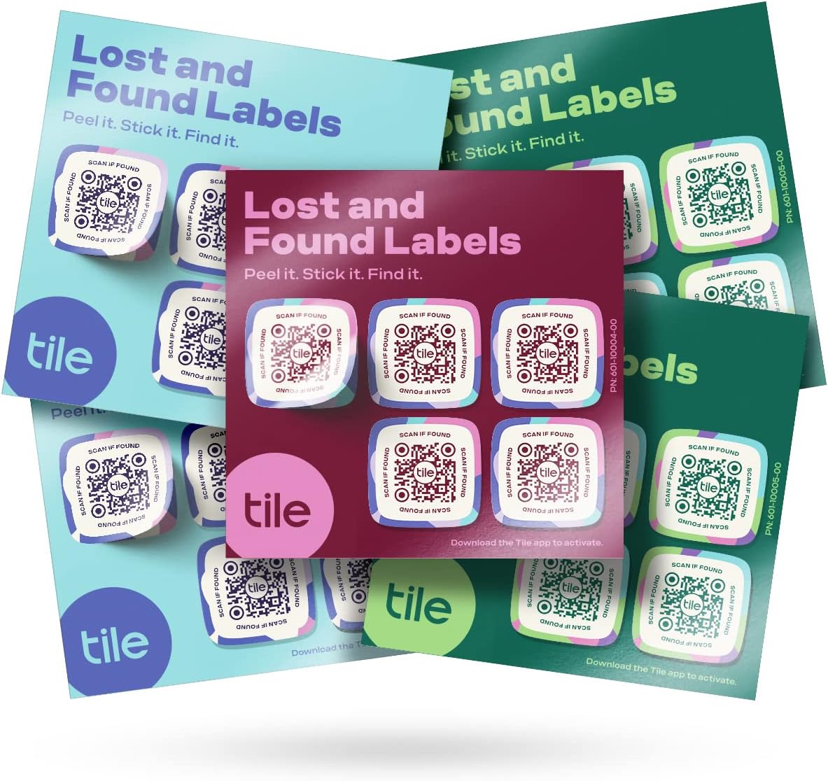 Amazon.com: Tile Lost and Found Labels | QR Scannable Labels for ...