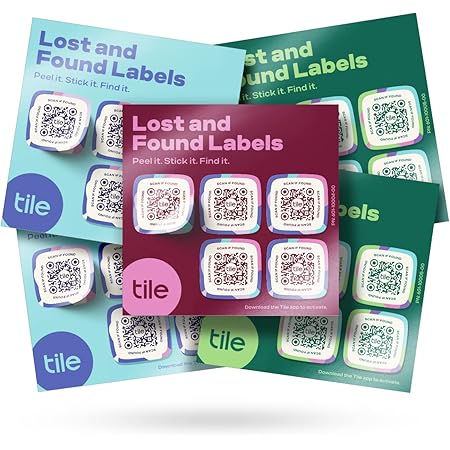 8 Unique Lost-and-Found QR Code Recovery Labels. Durable & Waterproof ...