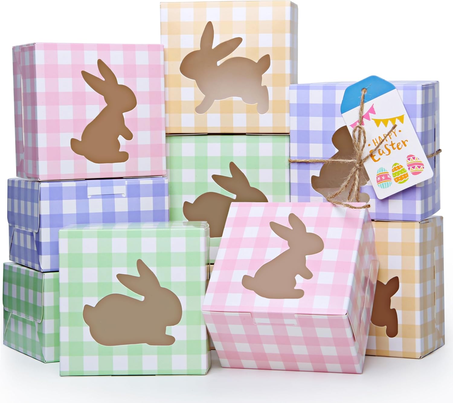 Amazon.com: fiintrwa 24 Pcs Easter Treat Boxes 4 Candy Cardboard Box ...