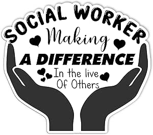 Amazon.com: Social Worker Making Difference Stickers Social Justice ...