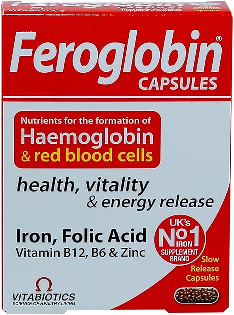 Vitabiotics Feroglobin Original - 30 Capsules: Buy Online at Best Price ...
