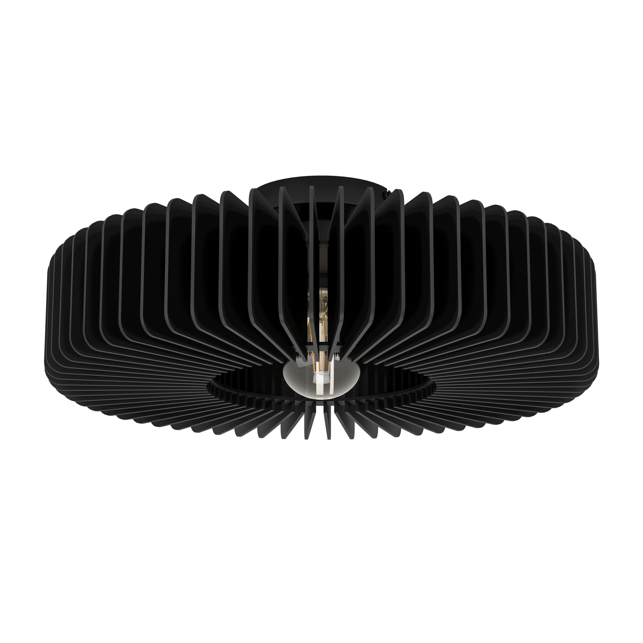 Lowe's Ceiling Fan Cover Plate Black Ound Medallion PU Decoative ...