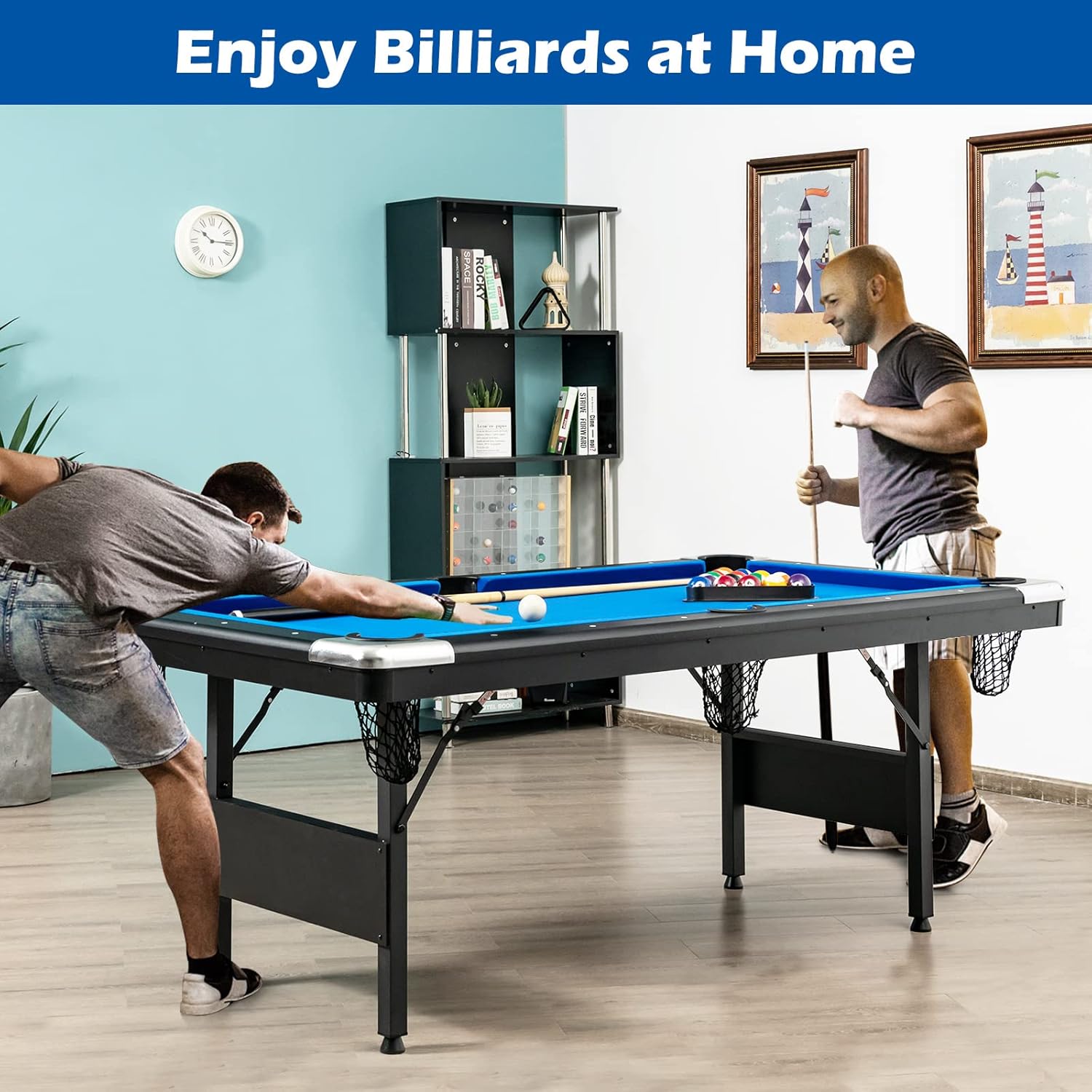 Foldable 6FT Pool Table with Complete Set for Nepal | Ubuy