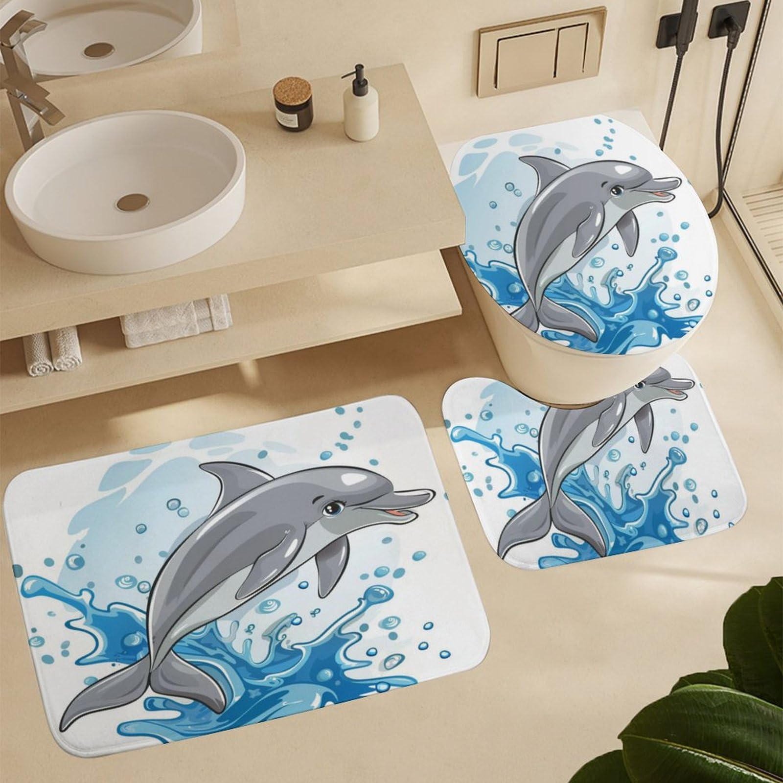 Dolphin Bathroom Rugs Amazon.com: Dolphin Bath Mat For Bathroom
