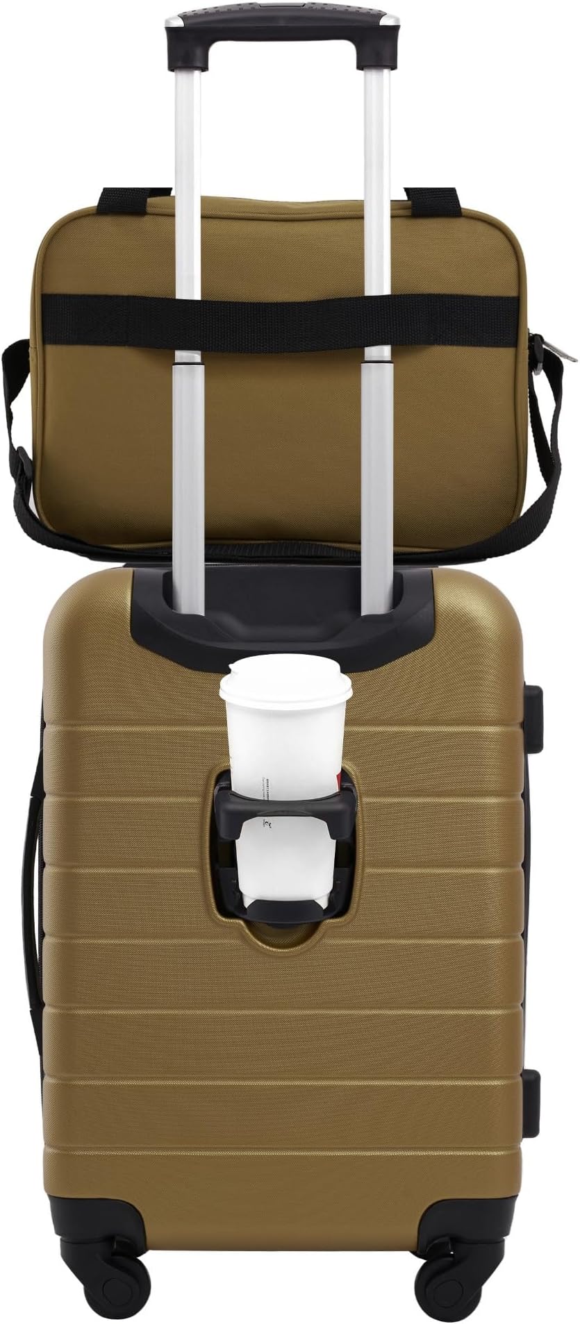 Amazon.com | Wrangler Smart Luggage Cup Holder and USB Port, Deep ...