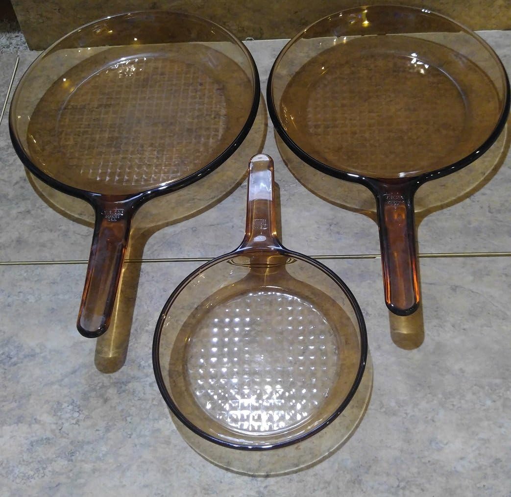 Amazon.com: Vintage Corning Visions Visionware 10" skillet, 9" skillet ...