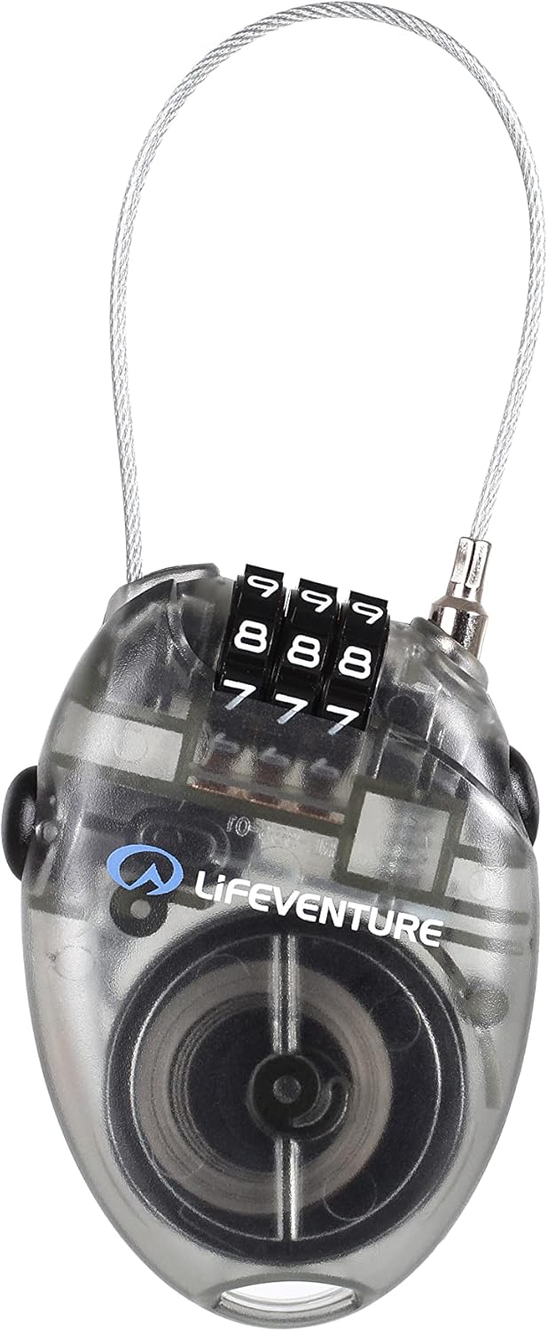 Amazon.com : LIFEVENTURE SECURITY MINI CABLE LOCK (45X75X15MM) : Sports ...