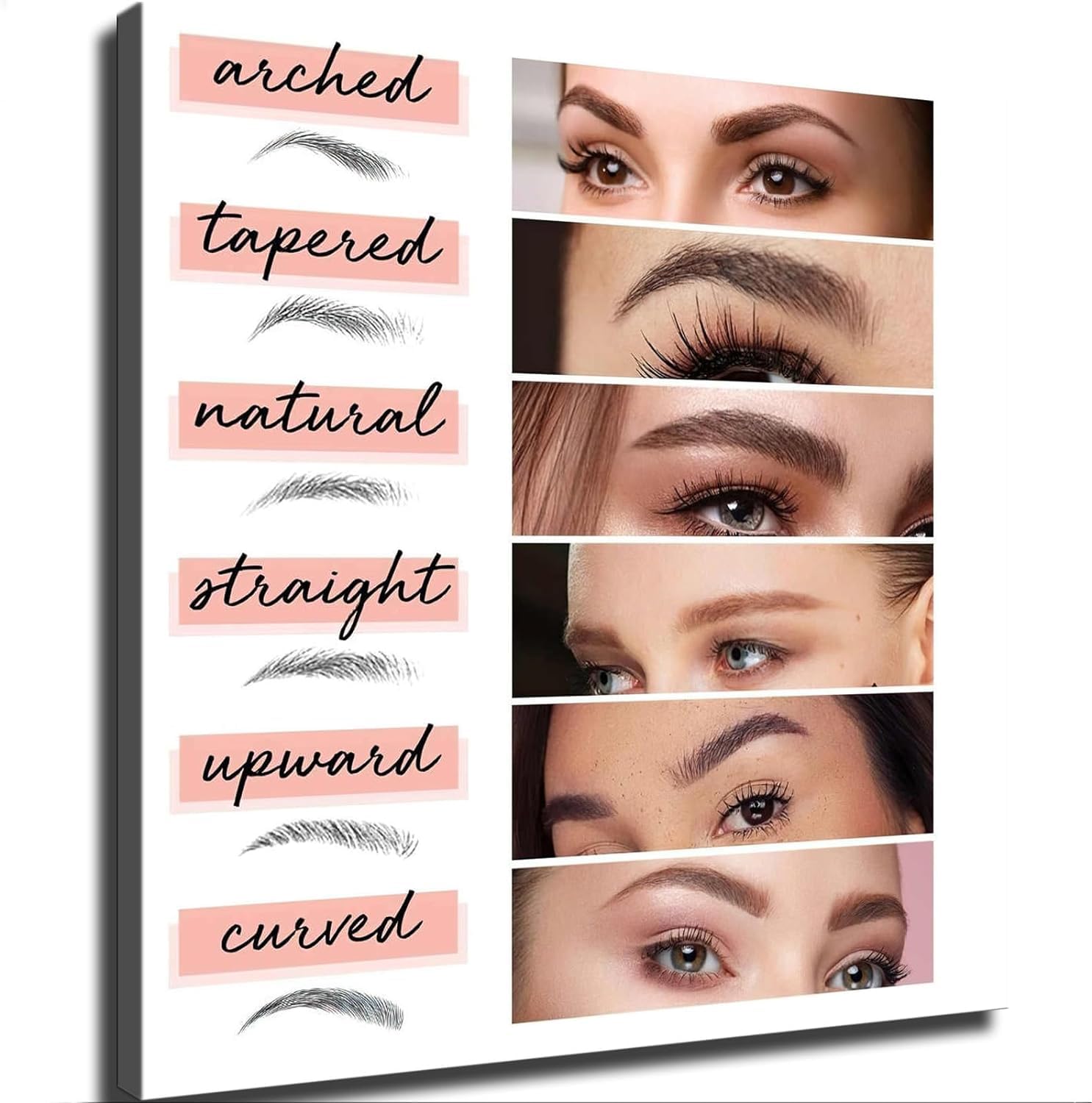 Amazon.com : His Eyebrows Eyebrow Tattoos Eyebrow Tattoos Poster Canvas ...