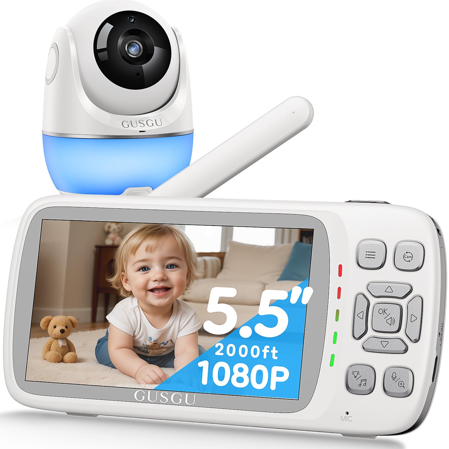 GUSGU Long Range Baby Monitor 2000ft Review: Best Signal Quality?