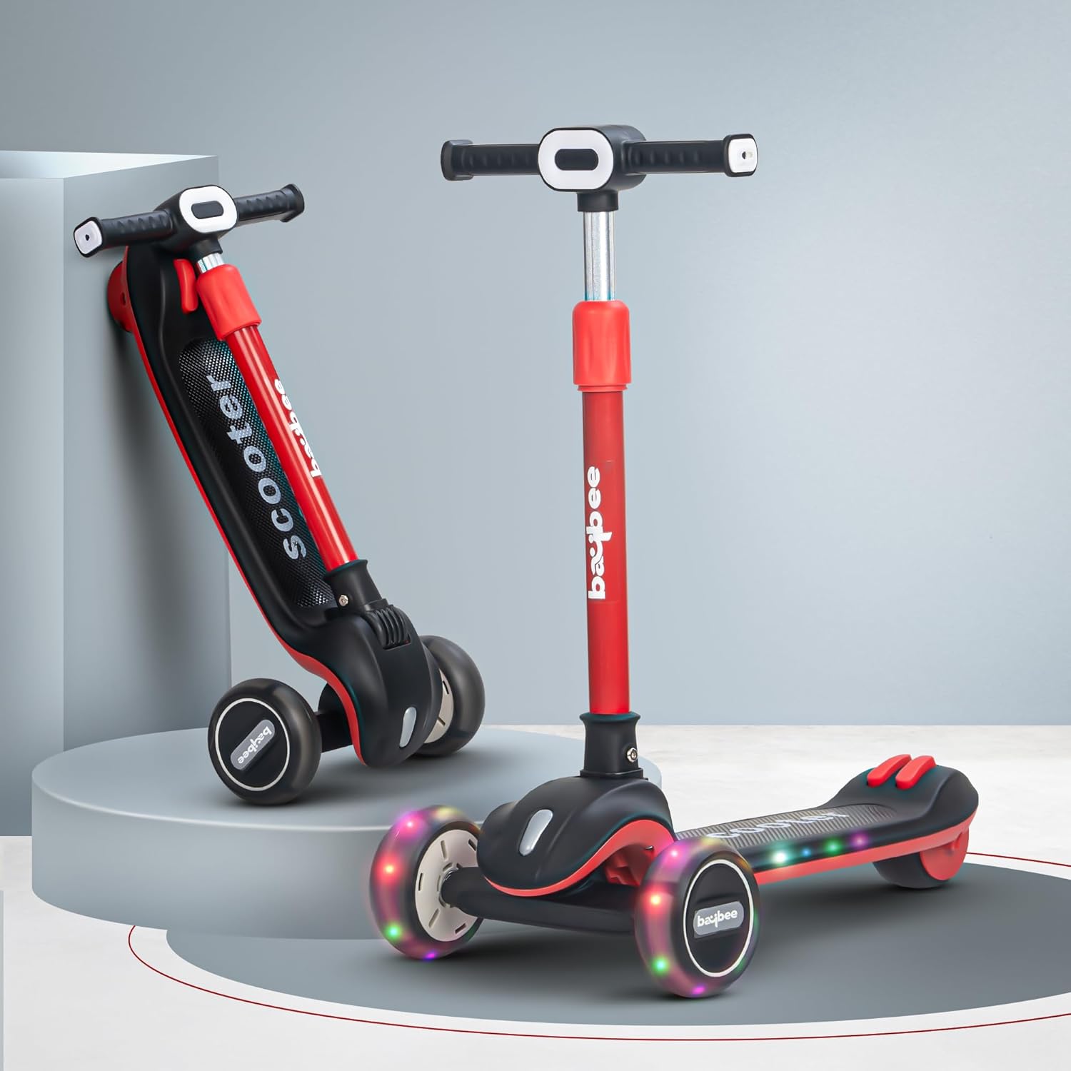 Baybee Cruze Pro Kick Scooter for Kids | Foldable Kids Scooter with 3 ...