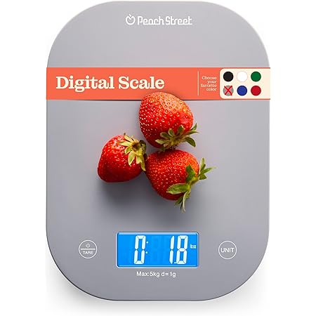 Amazon.com: Smart Weigh 11 lb. Digital Kitchen Food Scale, Mechanical ...